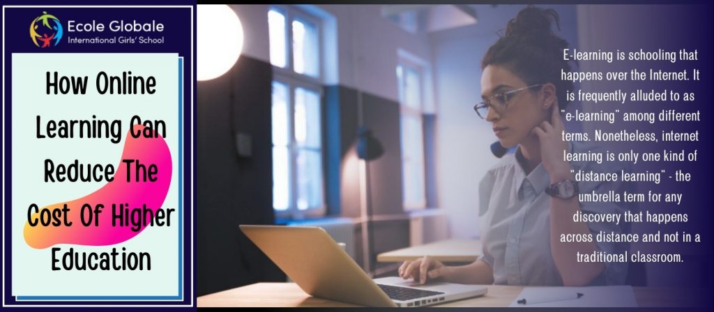 Online Learning Reduces The Cost Of Higher Education