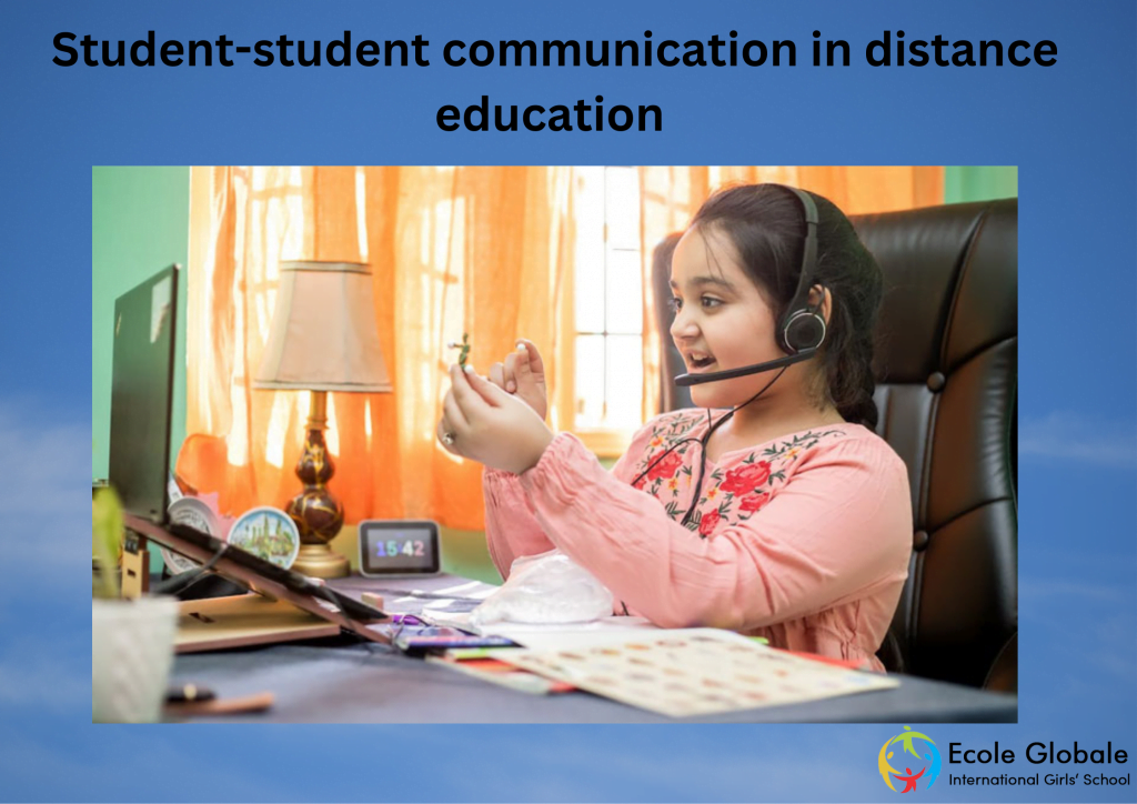 Student-student communication in distance education