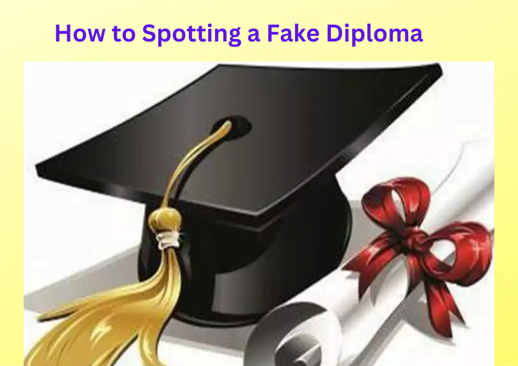 How to Spotting a Fake Diploma?